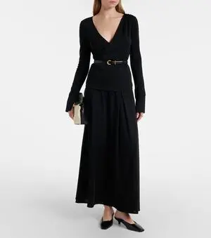 Max Mara Stilla Virgin Wool Maxi Skirt