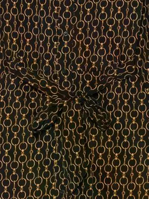 Ralph Lauren Chain Print Midi Dress