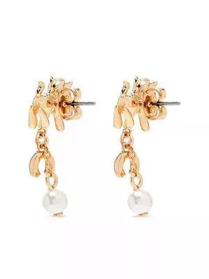 Marc Jacobs Pony Charm Earrings With Pearl Detail