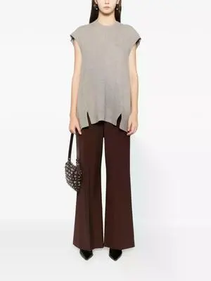 Helmut Lang Asymmetric Hem Brushed Vest
