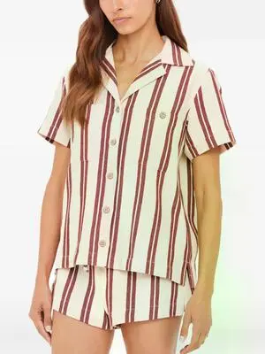 The Upside Baja Katia Striped Shirt - Neutrals