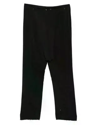 MA+ Waist Buttoned Trousers - Black