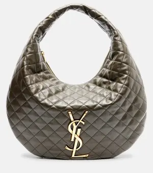Saint Laurent Saint Laurent Icare Medium Quilted Leather Shoulder Bag Brown