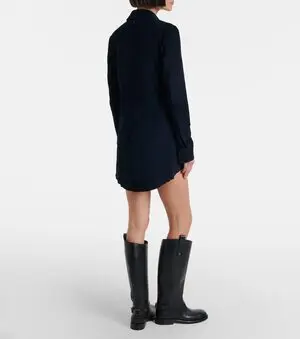 Stouls Geraldine Suede Shirt Dress - Blue