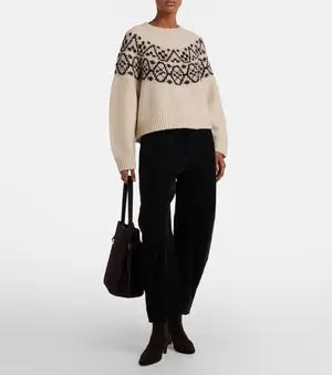NILI LOTAN Shon Cotton-blend Barrel-leg Pants - Black