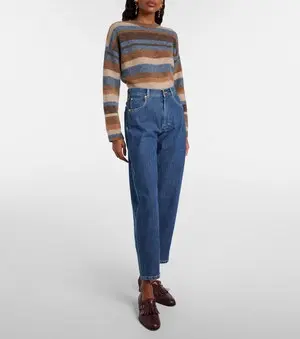 Max Mara Masia Barrel-leg Jeans - Blue