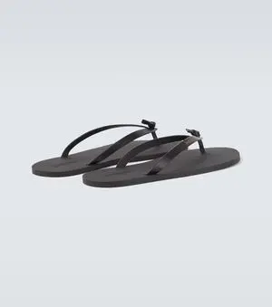 Saint Laurent Leather Thong Sandals