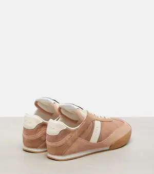 Chloé Suede And Leather Sneakers - Pink