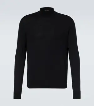 TOM FORD Wool Turtleneck Sweater - Black