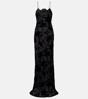 RODARTE Devoré Floral Velvet Gown