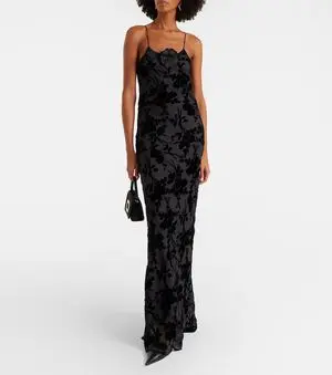 RODARTE Devoré Floral Velvet Gown