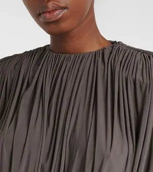 Magda Butrym Draped Jersey Top - Brown
