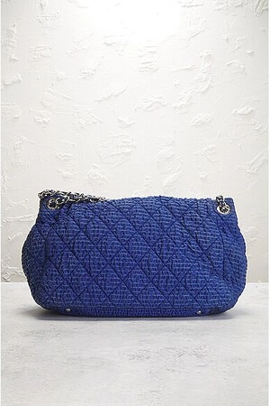 Chanel Quilted Nylon Flap Bag With Chain Strap