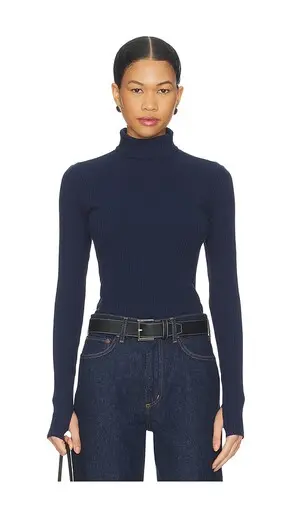 Show Me Your Mumu Ribbed Turtleneck Top
