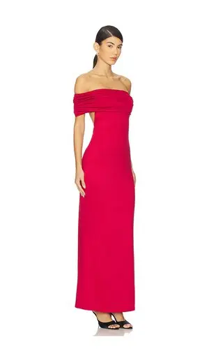 NIA Evangeline Off-the-shoulder Maxi Dress