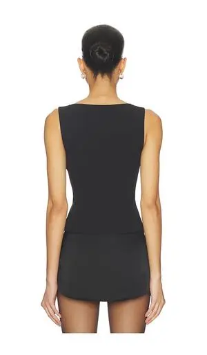 ALL THE WAYS Gwynne Button Up Top - Black