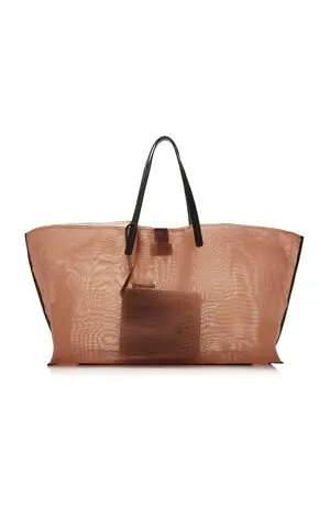 Staud Christos Large Mesh Tote Bag - Neutral