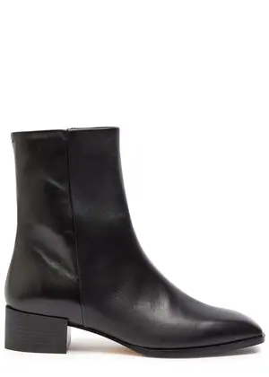 AeydĒ Lee Leather Ankle Boots - Black