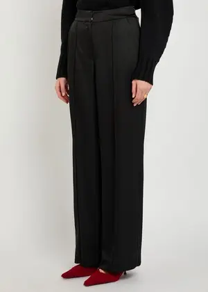 Simkhai Kyra Wide-leg Satin Trousers