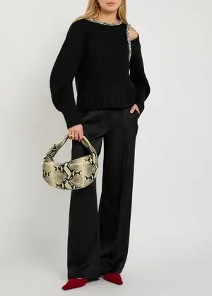 Simkhai Kyra Wide-leg Satin Trousers