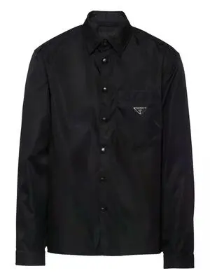 Prada Re-nylon Point-collar Shirt
