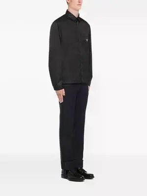 Prada Re-nylon Point-collar Shirt