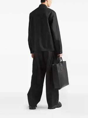 Prada Re-nylon Point-collar Shirt