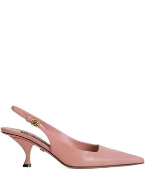 Dolce & Gabbana Pointed Toe Slingback Pumps - Pink