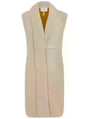 Hermès Shearling Long Gilet - Neutrals
