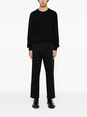 TOM FORD Crew Neck Long Sleeve T-shirt - Black