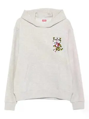 Kenzo Cotton Wild Tiger Hoodie - Grey