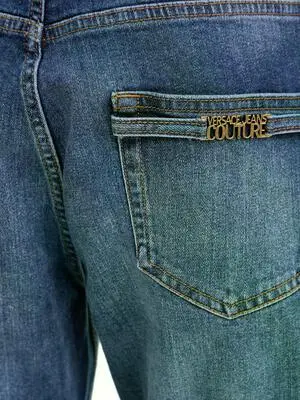 Versace Logo Detailed Denim