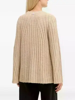 TWINSET Ribbed Sequin-embellished Sweater