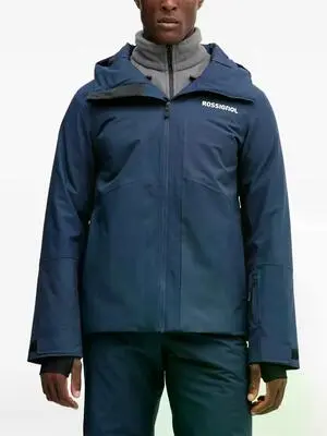 Rossignol Hooded Zip-fastening Ski Jacket - Blue