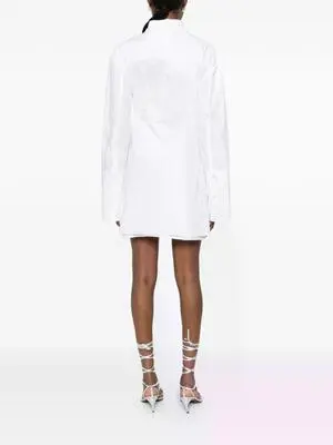 ROTATE BY BIRGER CHRISTENSEN Cotton Knot Shirt Dress