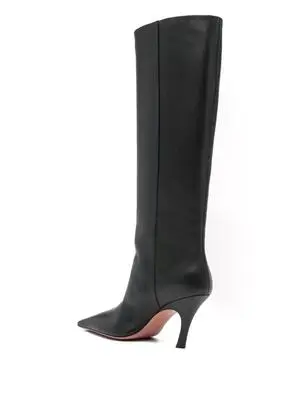 Amina Muaddi Mona Side-zip Square-toe Boots