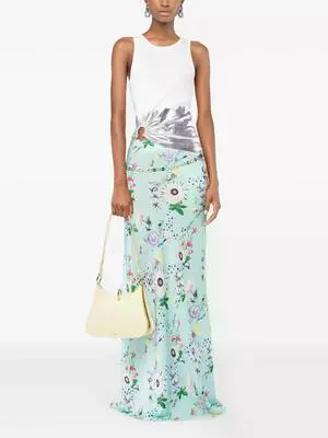 Rabanne Floral Chain Maxi Skirt