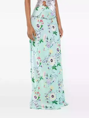 Rabanne Floral Chain Maxi Skirt