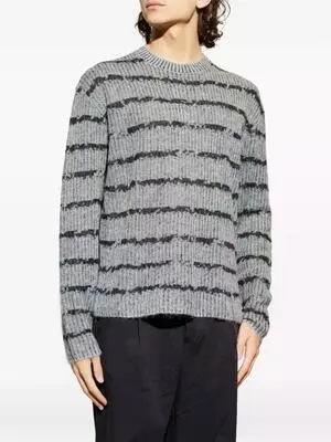ALLSAINTS Dissolved Striped Sweater