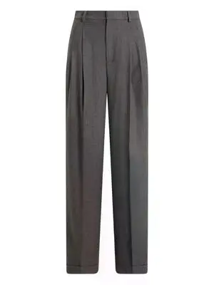 Polo Ralph Lauren Pleated Wide-leg Wool Blend Trousers