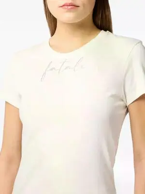 Philipp Plein Logo Motif Bejewelled T-shirt