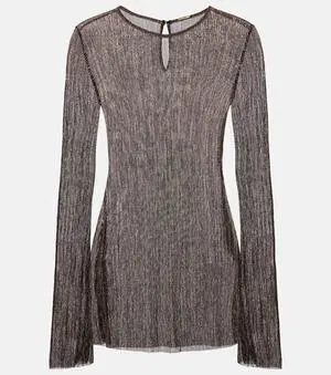 CALA DE LA CRUZ Loretta Lame Top - Brown