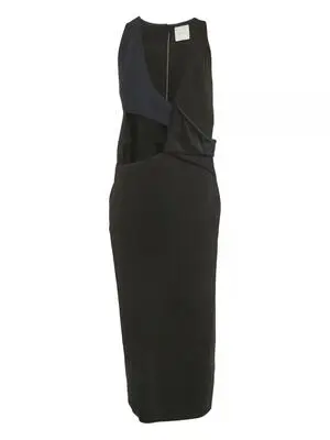 DION LEE Knit Cut-out Midi Dress