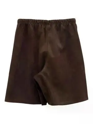 Fear Of God Relaxed Fit Suede-effect Drawstring Shorts - Brown