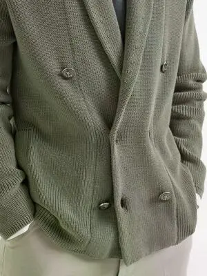 Brunello Cucinelli Ribbed Cardigan With Shawl Lapels