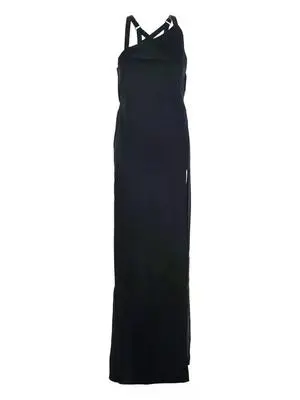 Attico Strap Maxi Dress - Black