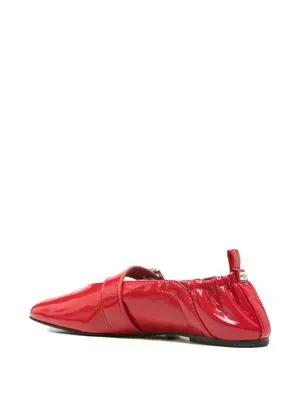 GANNI Buckled Ballet Flats