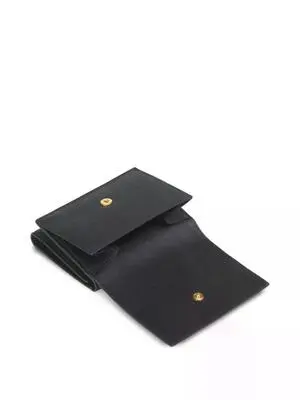 Marni Embroidered-flower Trifold Wallet - Black