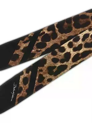 Dolce & Gabbana Leopard-print Silk Scarf