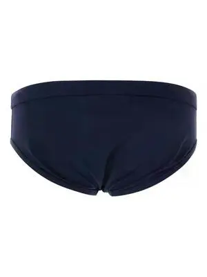 Dolce & Gabbana High-rise Swim Briefs With Logo Plaque